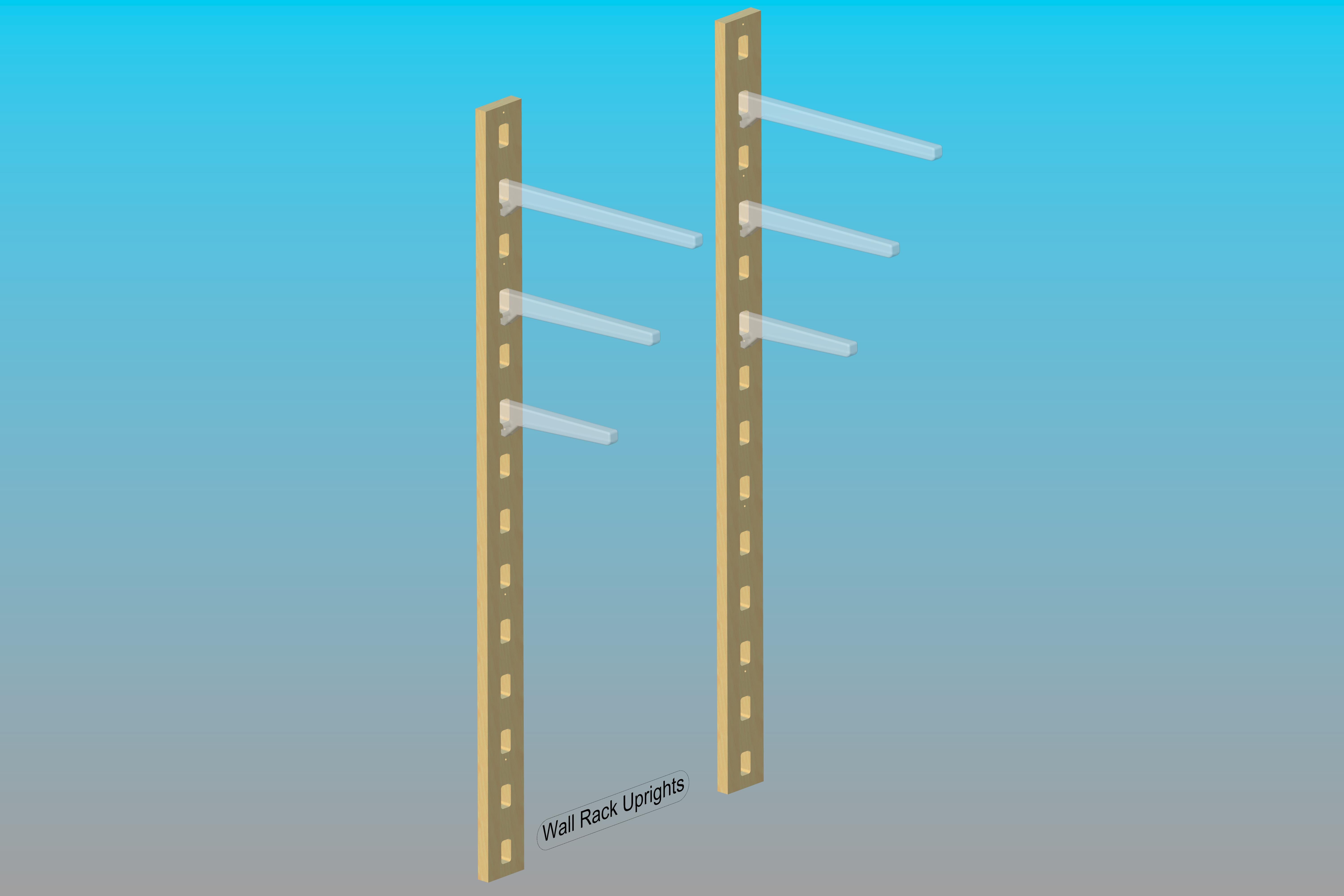 Ply Wall Rack Upright (pair) – ASP Ltd